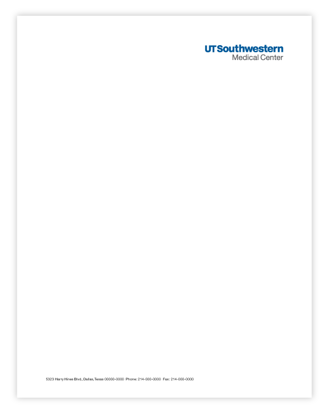 Stationery and Print | UT Southwestern Medical Center